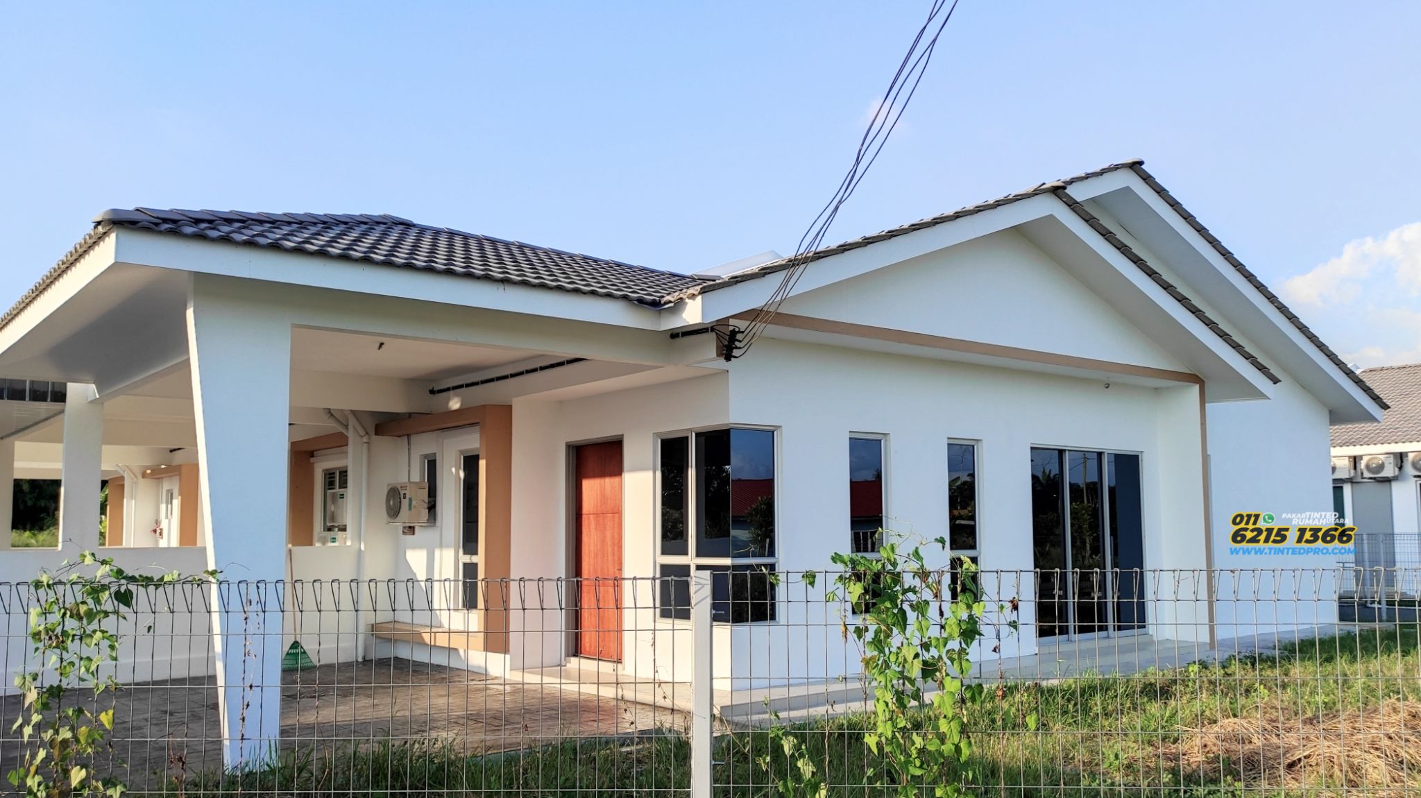 Pemasangan tinted rumah di Taman Anggerik Simpang 5, Parit Buntar, Perak